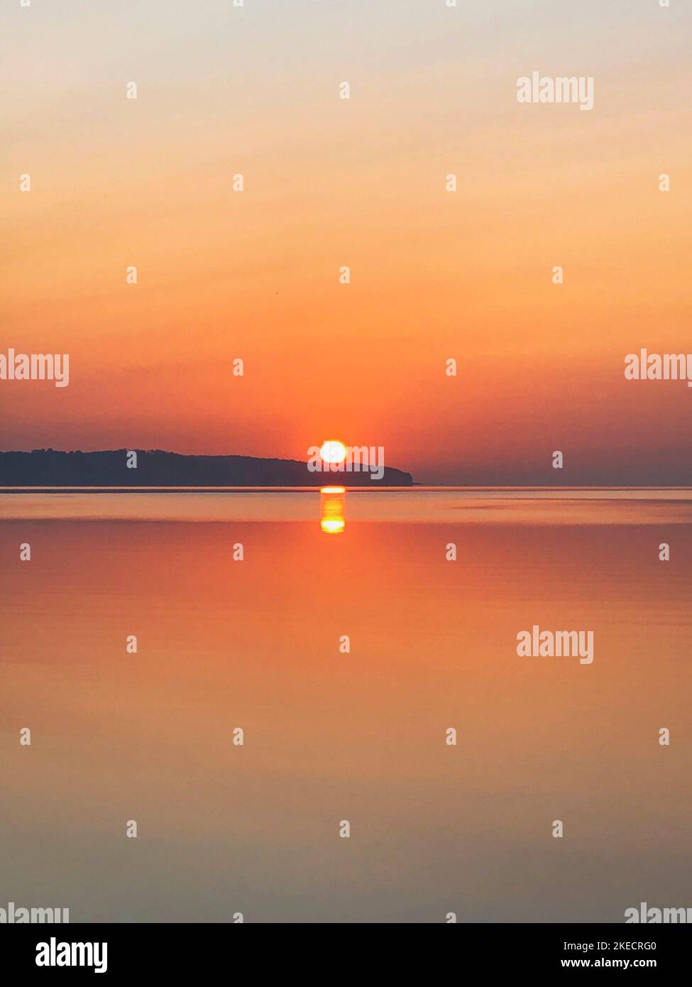 Sea, Apenrad fjord, landscape, Varnaes, sunrise, Denmark Stock Photo ...