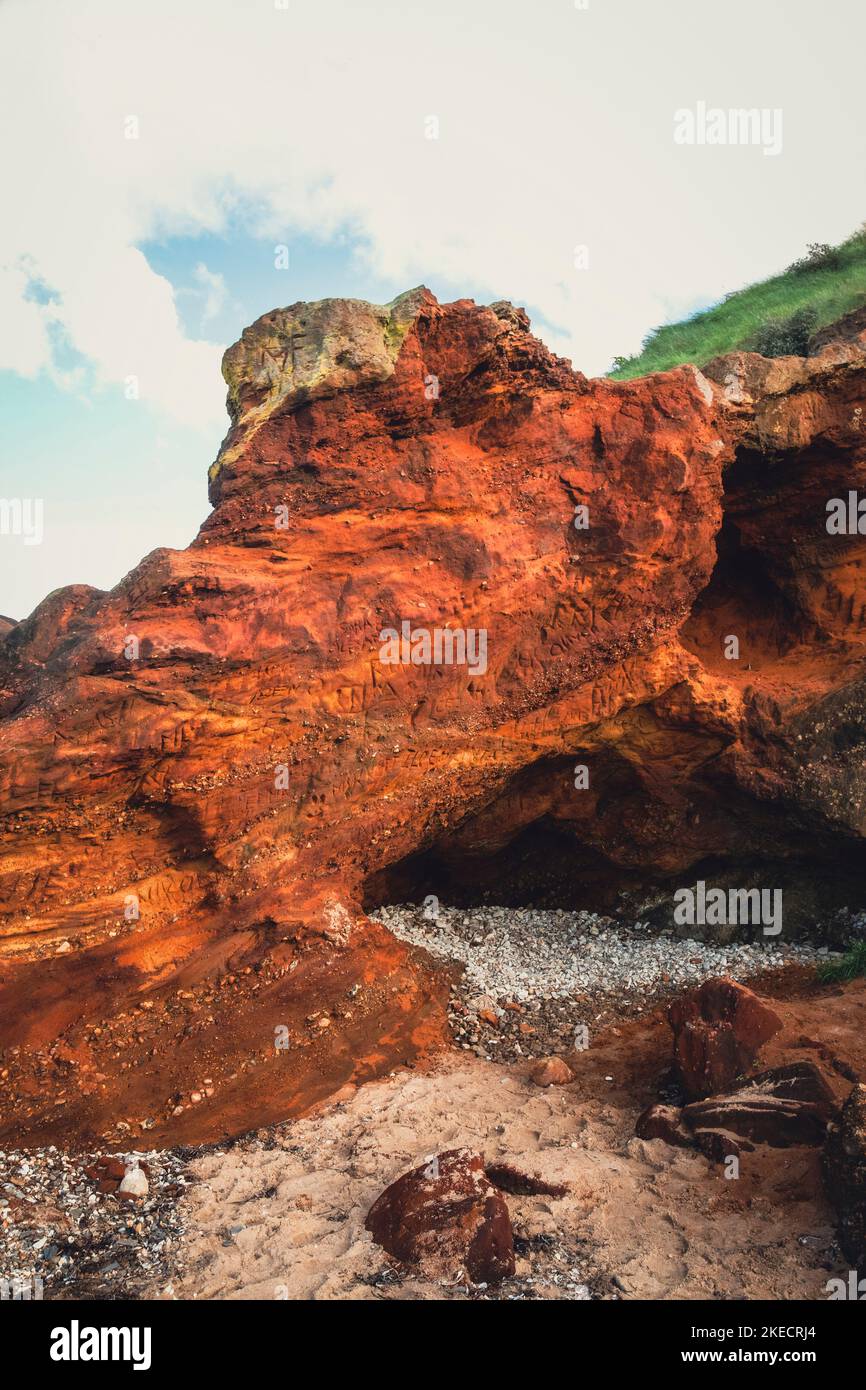 Fur, island, landscape, cliff, Limfjord, Jutland, Denmark Stock Photo ...
