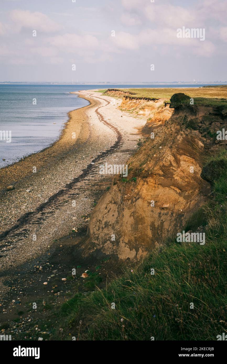 Kas Hoved, Spottrup, landscape, cliff, Limfjord, Jutland, Denmark Stock ...