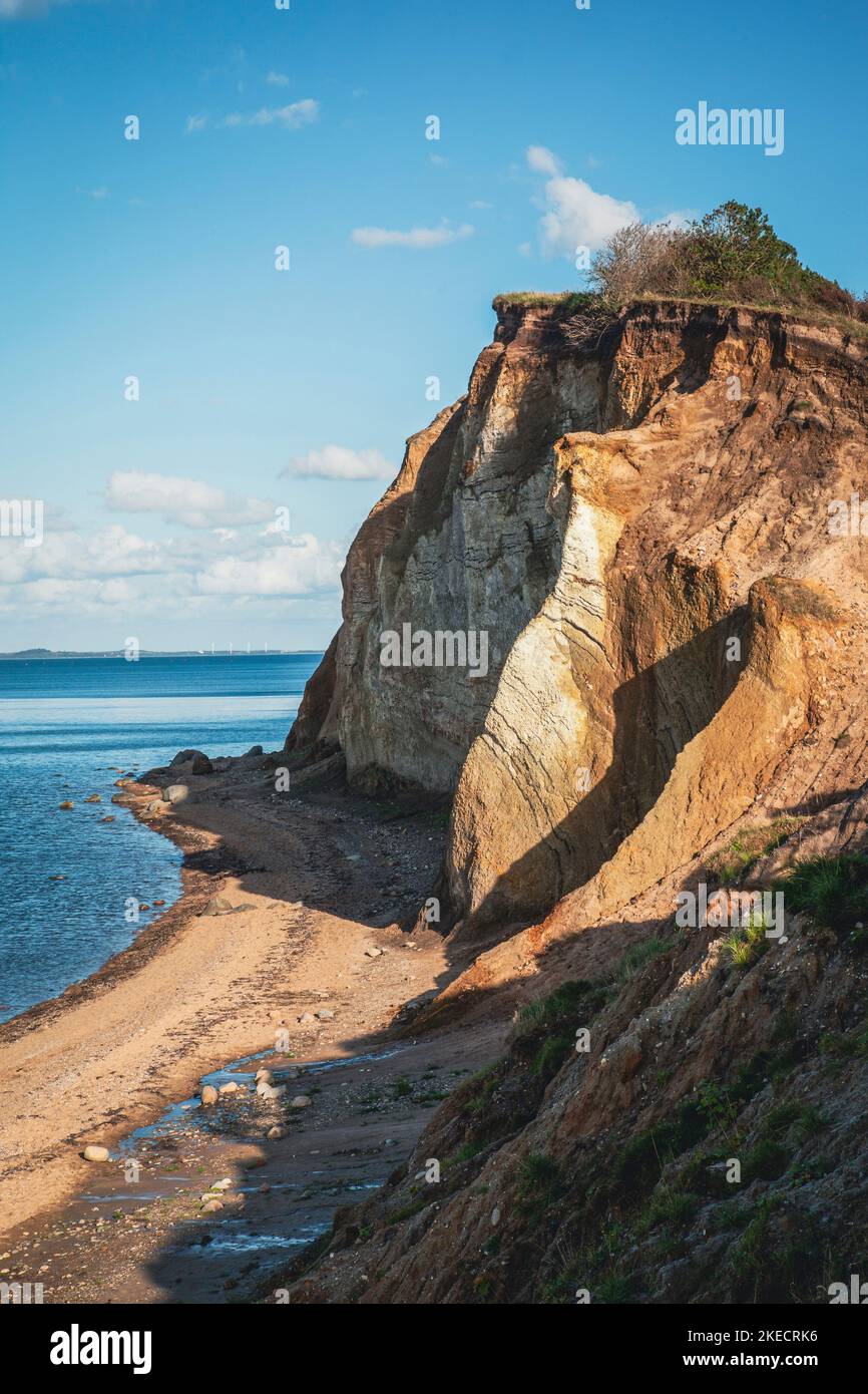 Fur, island, landscape, cliff, Limfjord, Jutland, Denmark Stock Photo ...