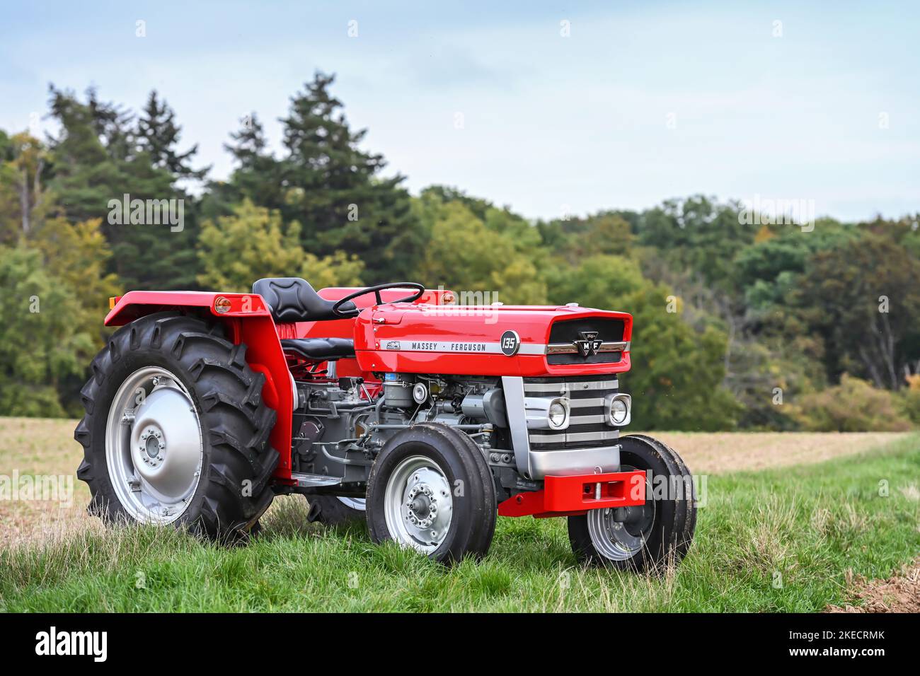 Otzberg, Hesse, Germany, Massey-Ferguson 135 tractor. Displacement 2500 ...