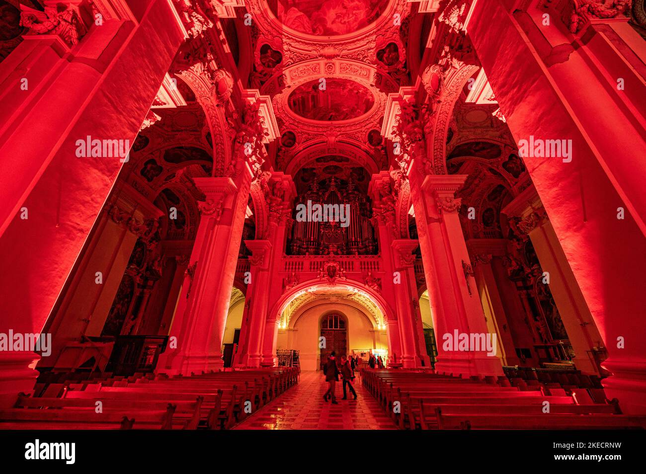 Passau, Germany. 11th Nov, 2022. The interior of St. Stephen's ...