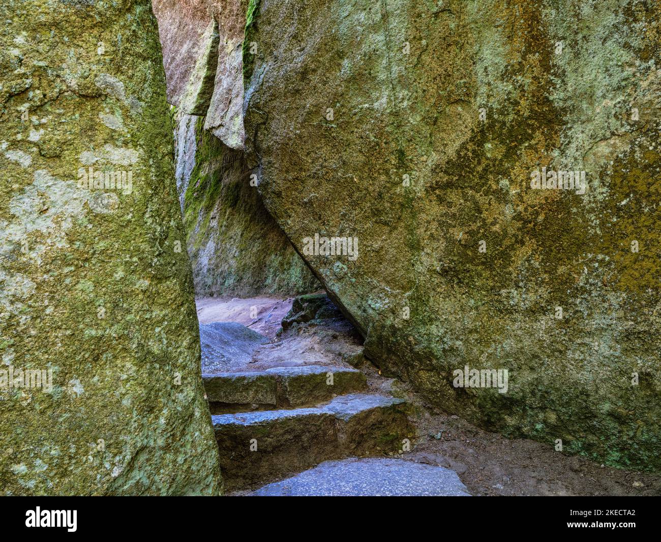 In the rock labyrinth, Luisenburg Stock Photo - Alamy