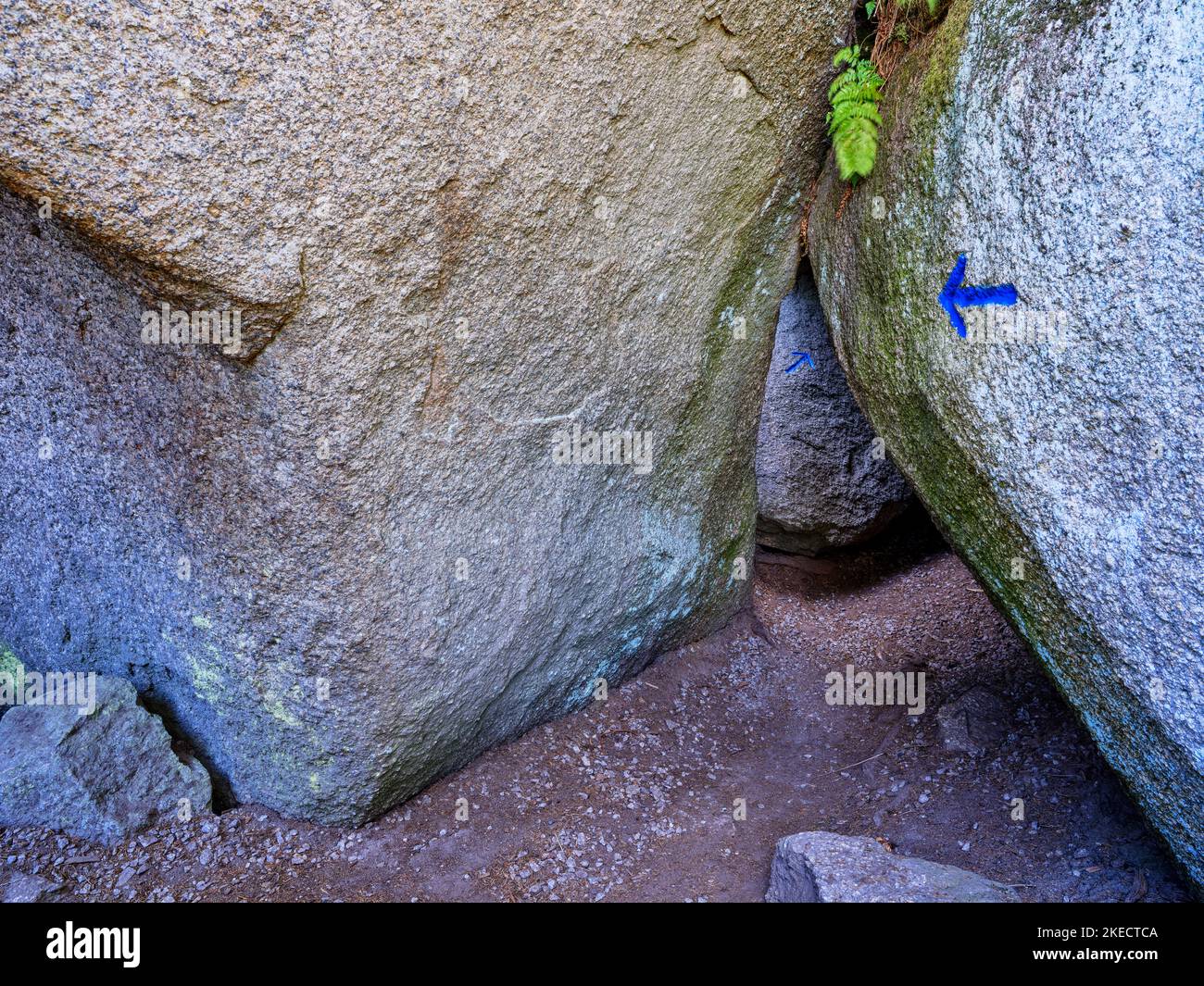 In the rock labyrinth, Luisenburg Stock Photo - Alamy