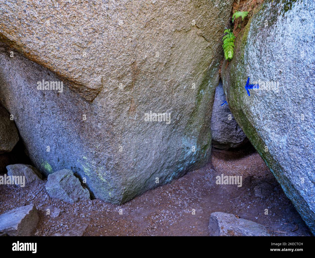 In the rock labyrinth, Luisenburg Stock Photo - Alamy