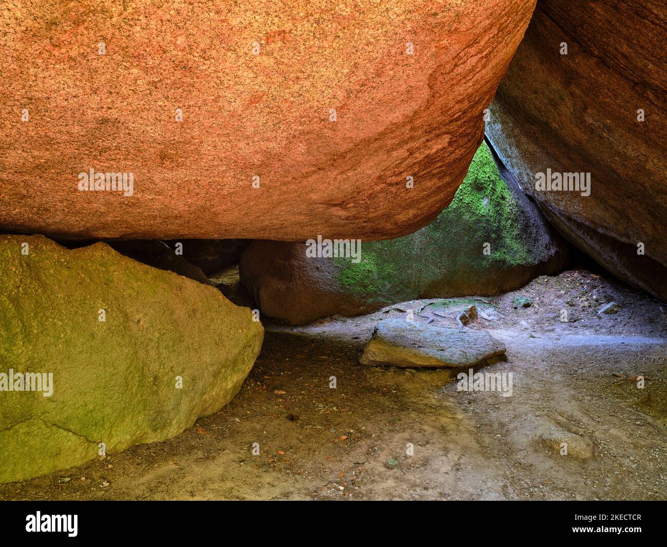 In the rock labyrinth, Luisenburg Stock Photo - Alamy