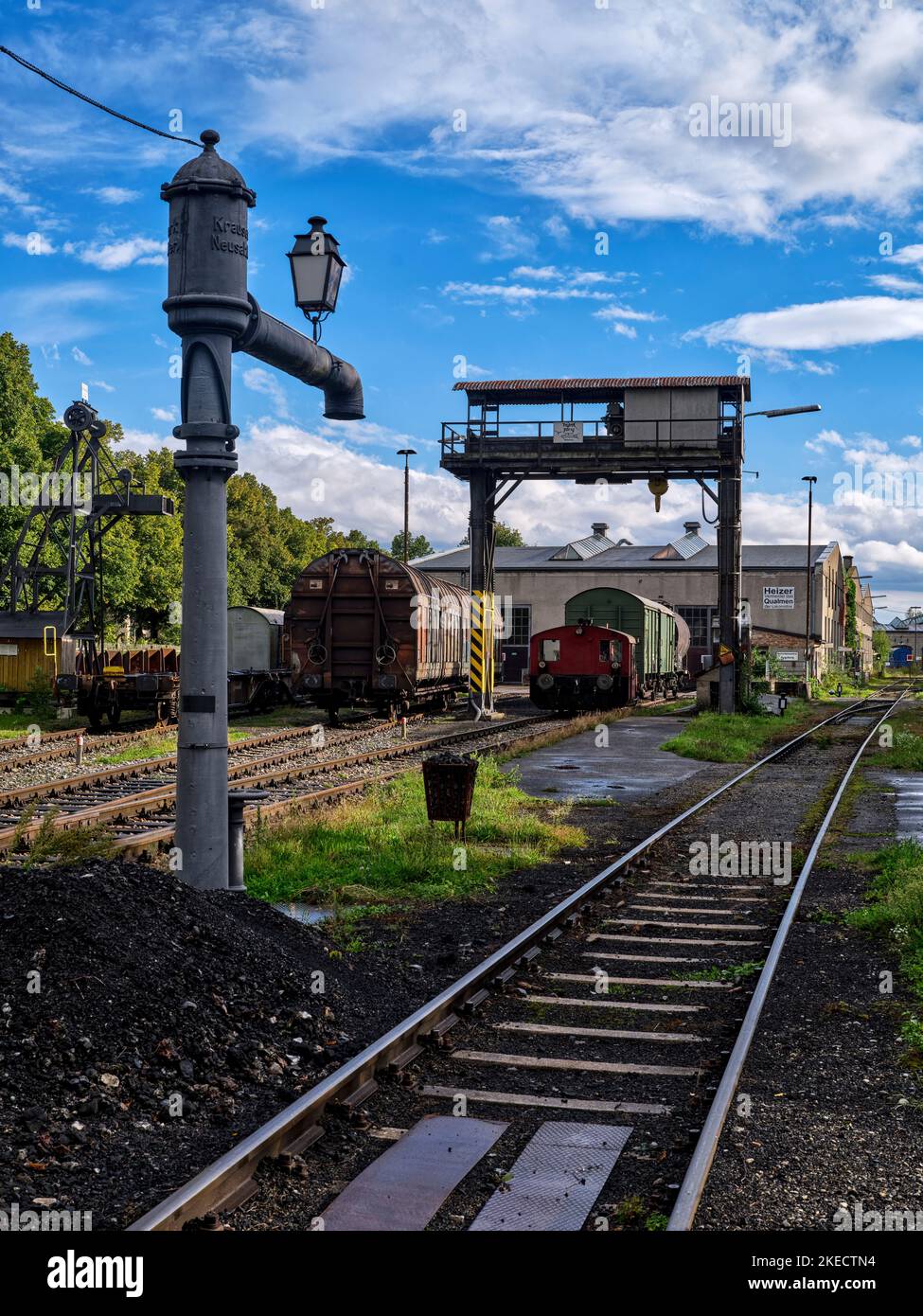Railroad park, railroad museum in Augsburg Stock Photo - Alamy