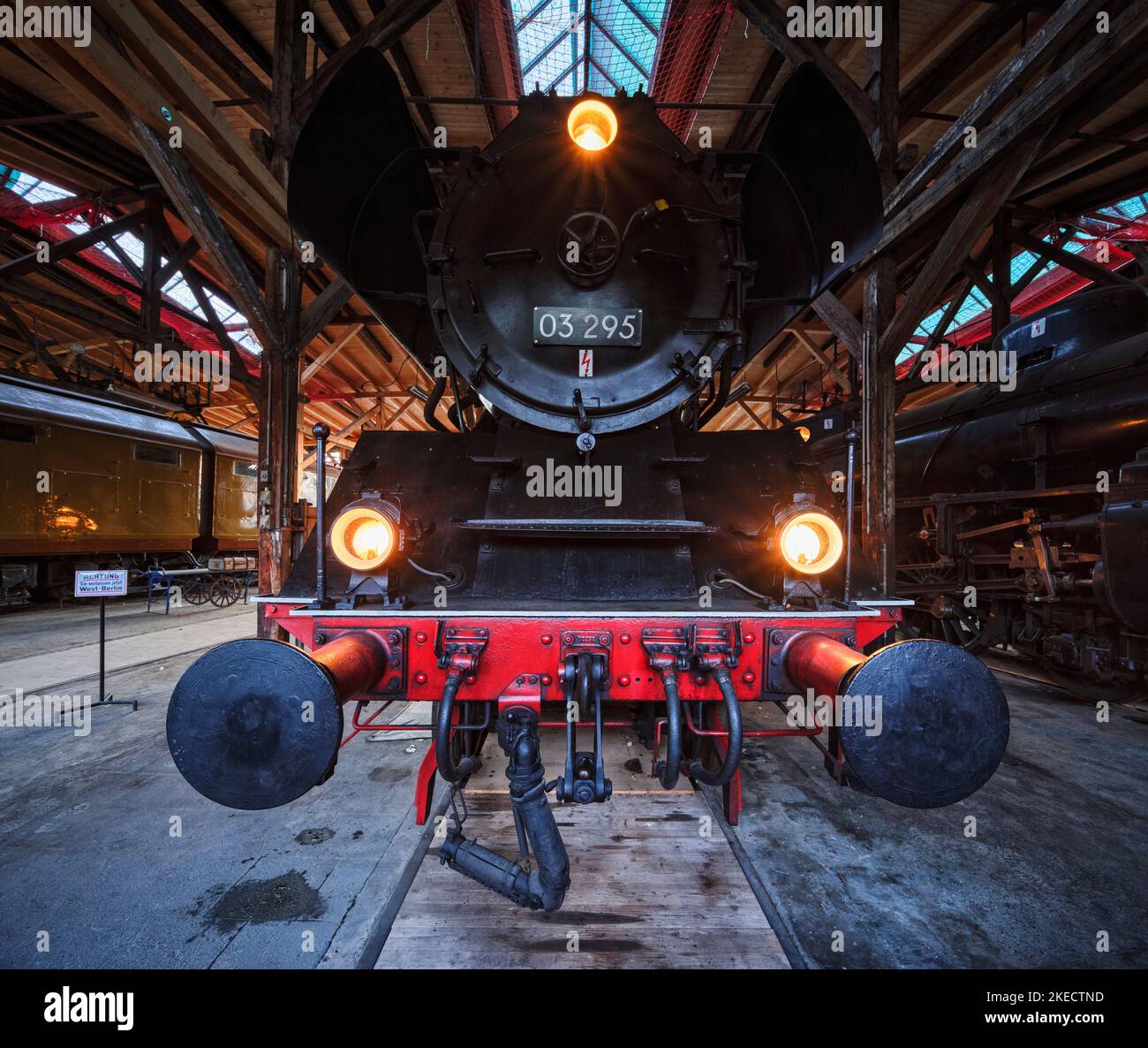 Railroad park, railroad museum in Augsburg Stock Photo - Alamy