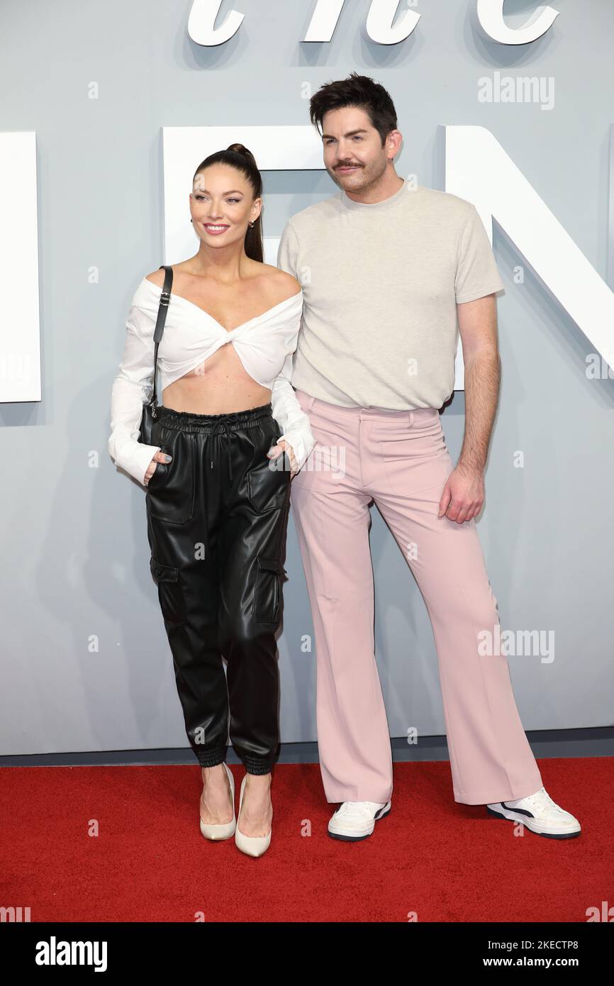 Scott McGlynn and April Banbury attend the UK Premiere of "The Menu" at ...