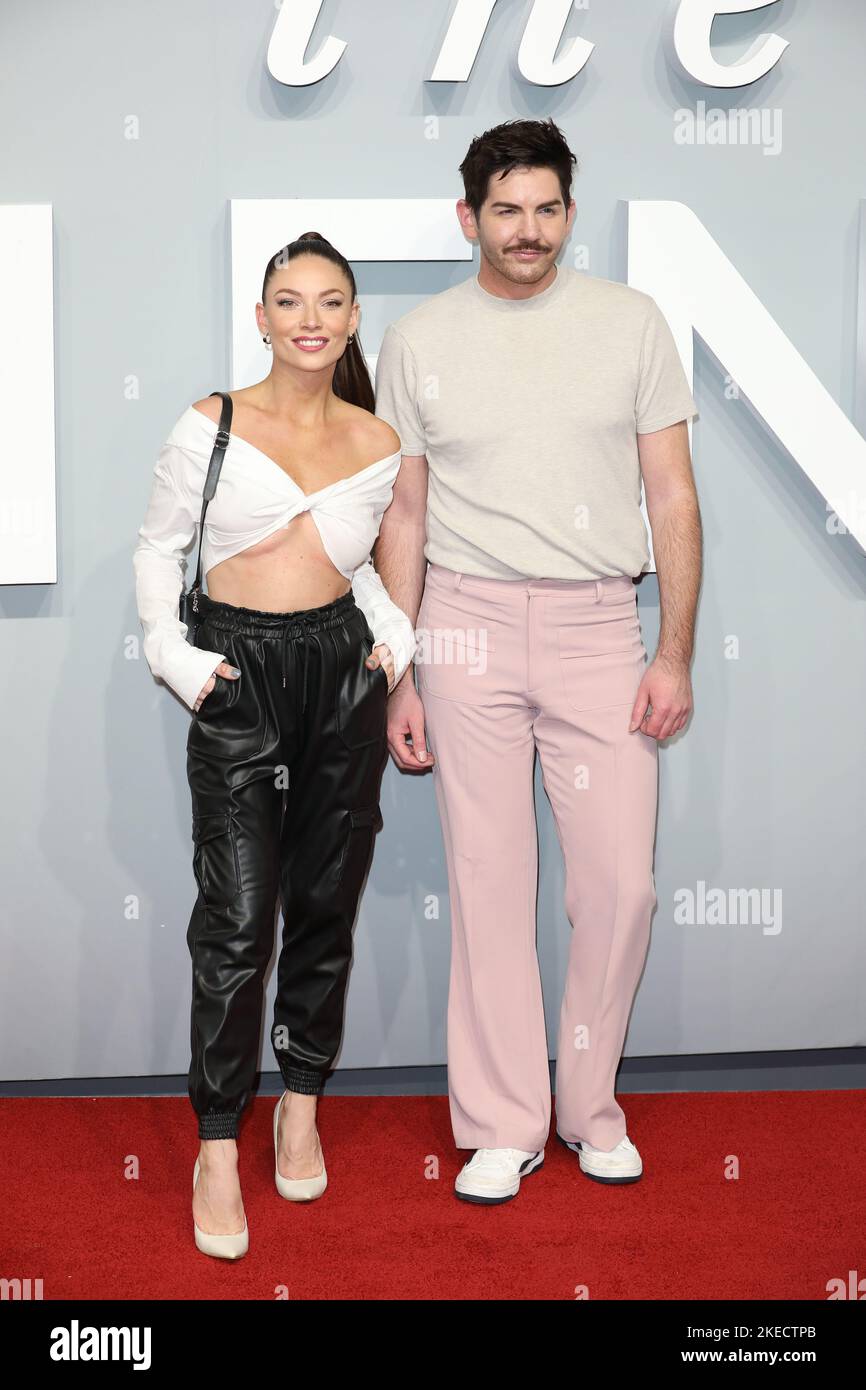 Scott McGlynn and April Banbury attend the UK Premiere of "The Menu" at ...