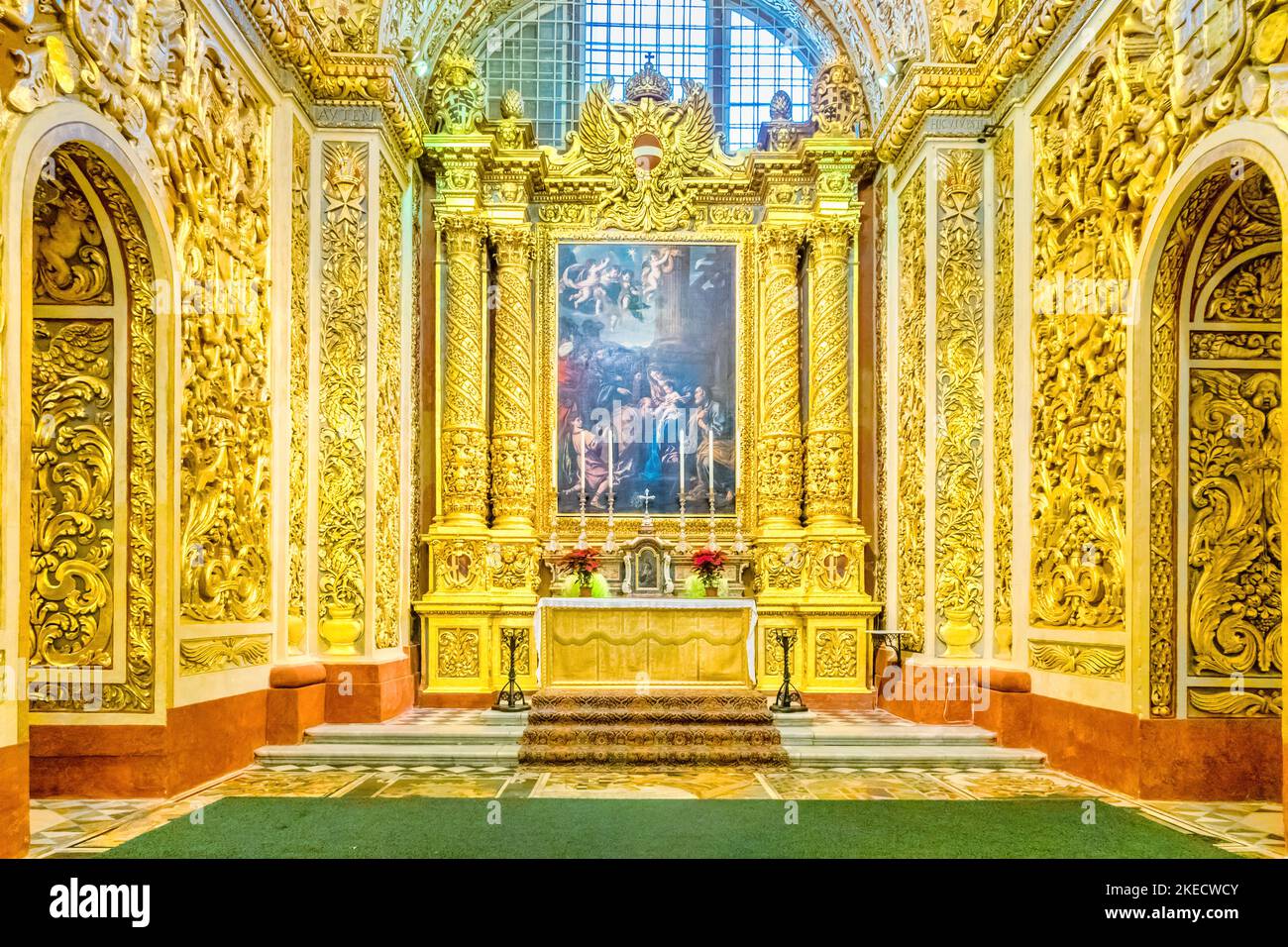 Chapel in St John's Co-Cathedral in Valletta, Malta Stock Photo - Alamy