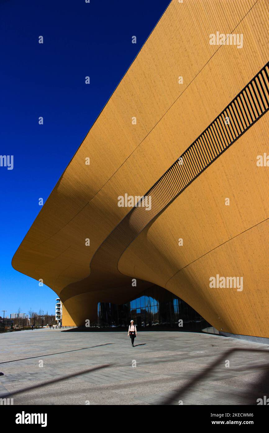 Helsinki city central library oodi hi-res stock photography and images ...