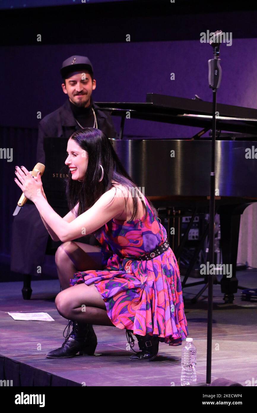 November 11, 2022, NYC, NY: (INT) Presentation of singer Francisca ...