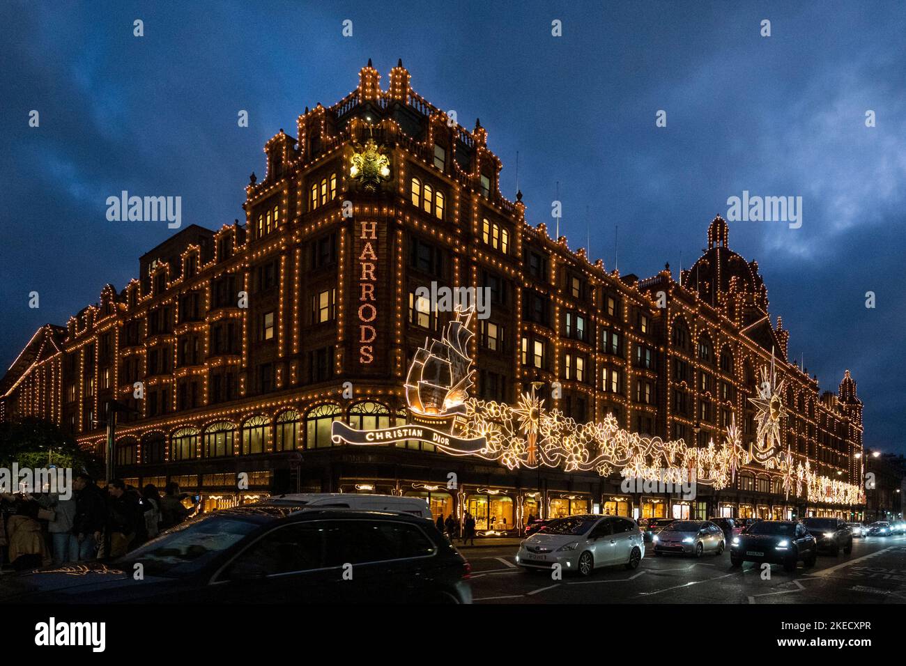 London, UK. 11 November 2022. Harrods department store in Knightsbridge ...