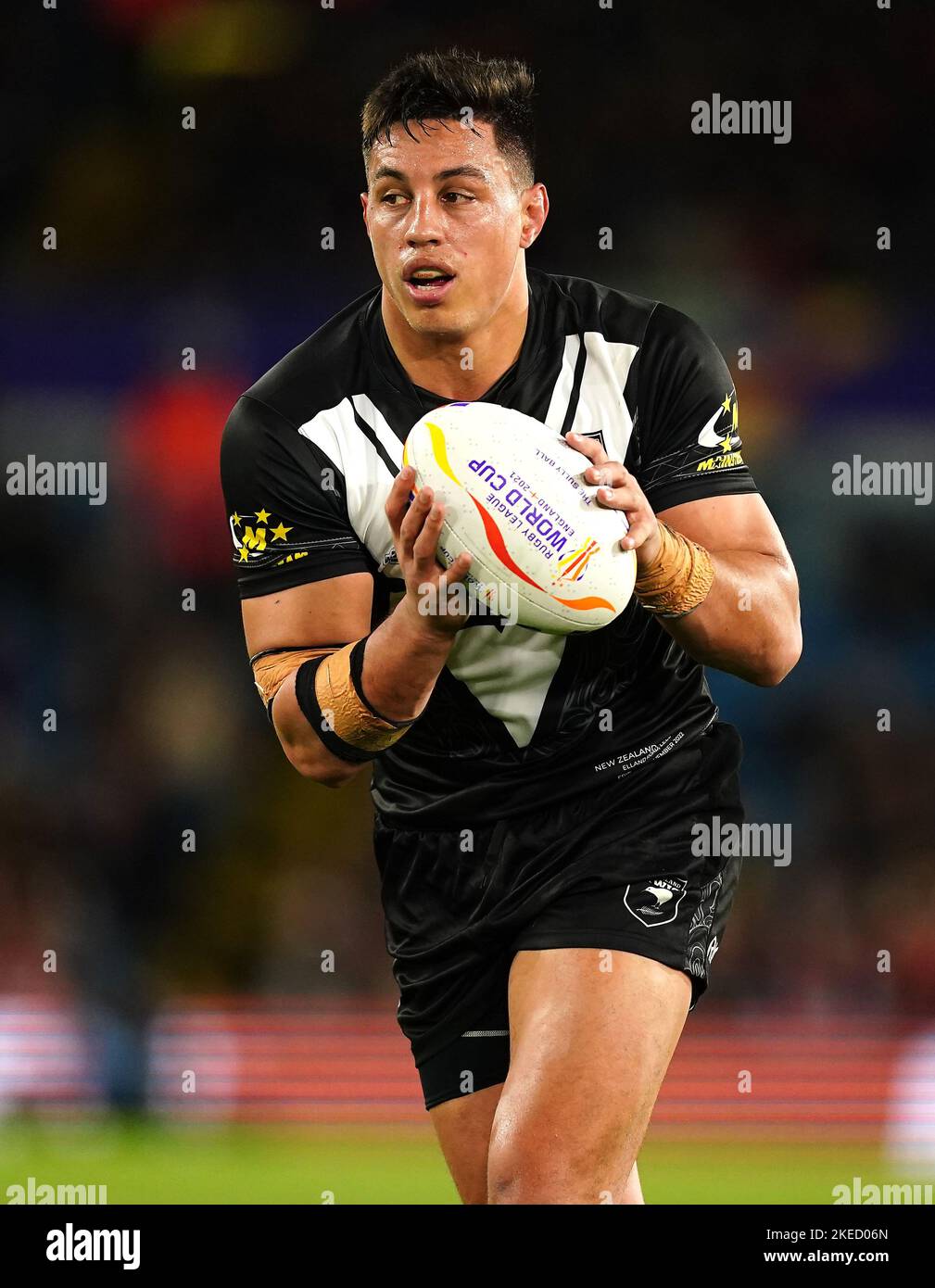 New Zealand's Joseph Tapine during the Rugby League World Cup semi ...