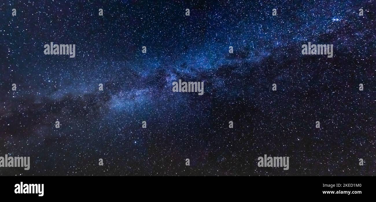 The galactic cloud of the Milky Way stretching across the sky and the ...