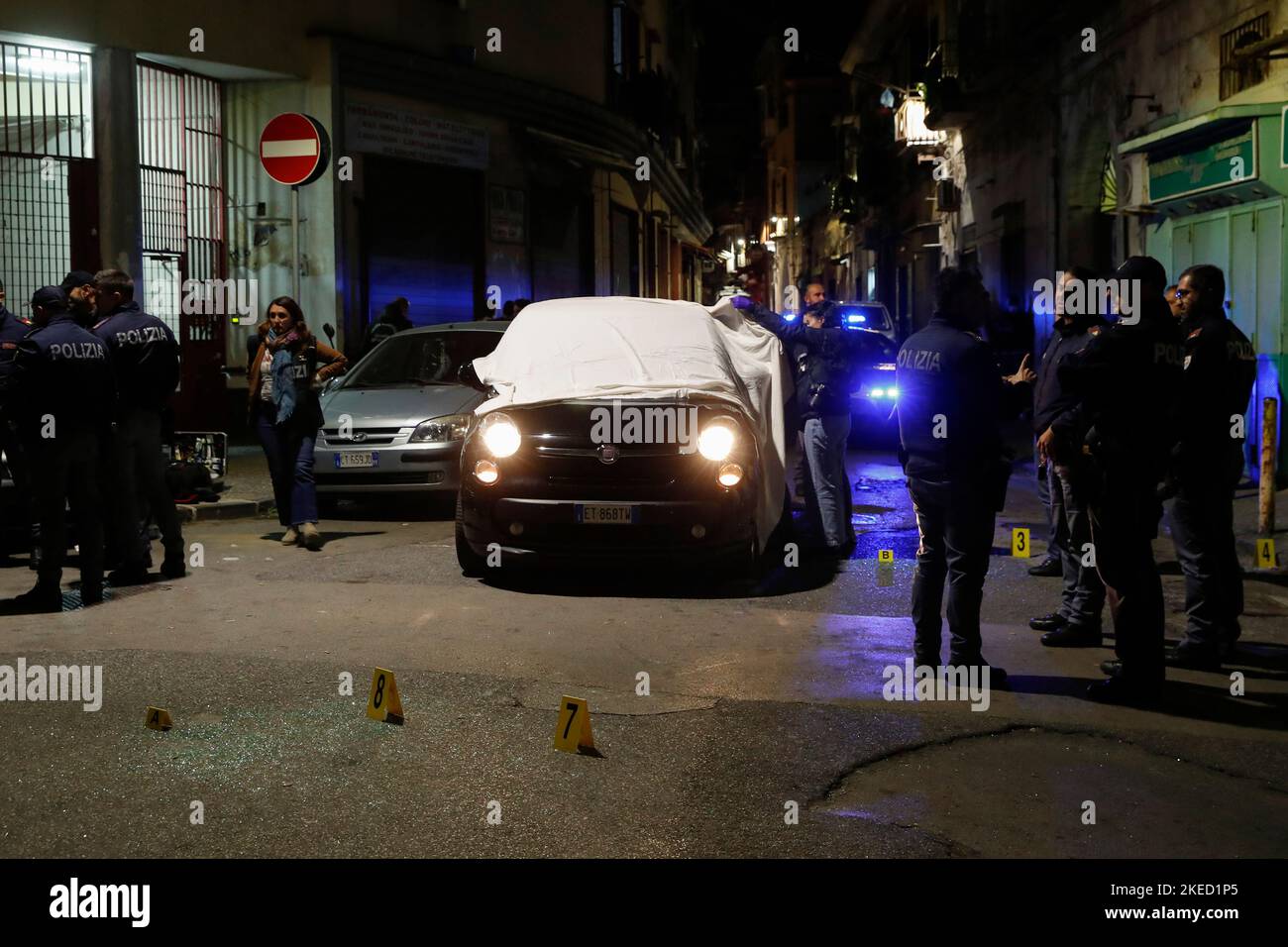 Naples, Italy. 11th Nov, 2022. Murder of Camorra (Mafia) in the ...