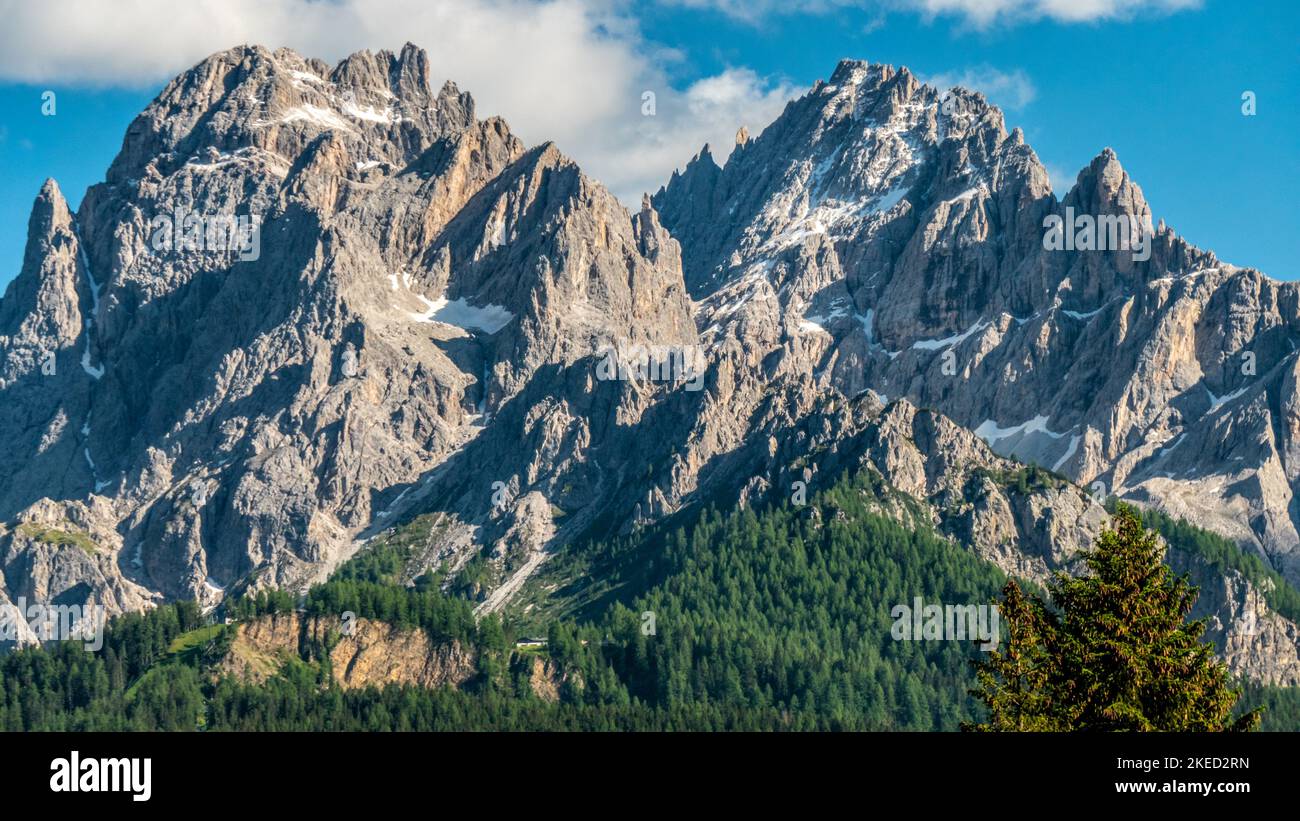 Razor sharp peaks, Dolomites, Italy Stock Photo - Alamy