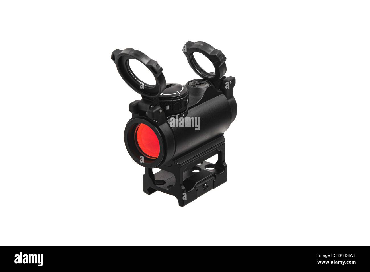 Modern optical collimator sight. Aiming device for shooting at short ...