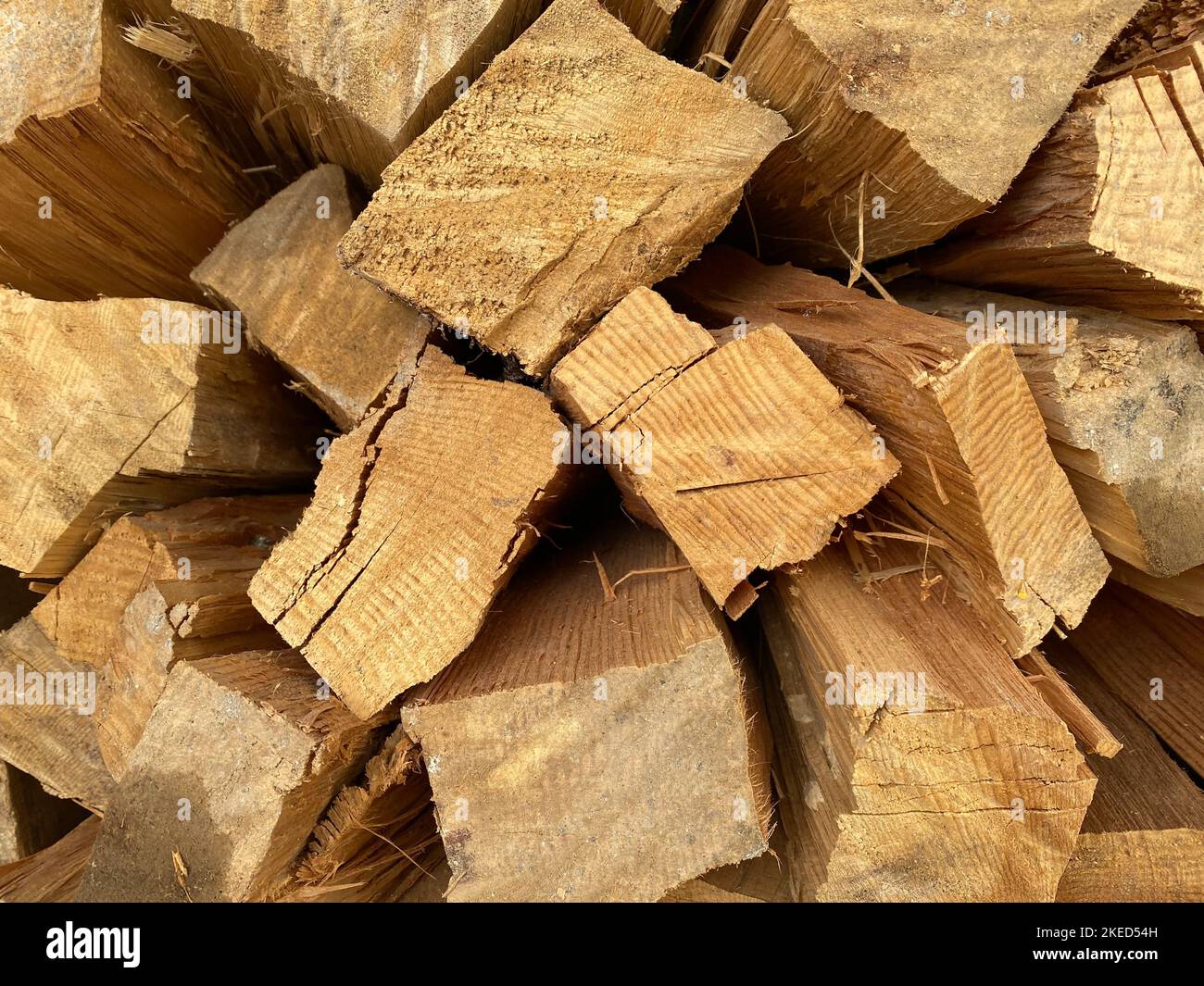 Piles of wooden boards, planking. Wood timber stack of firewood ...