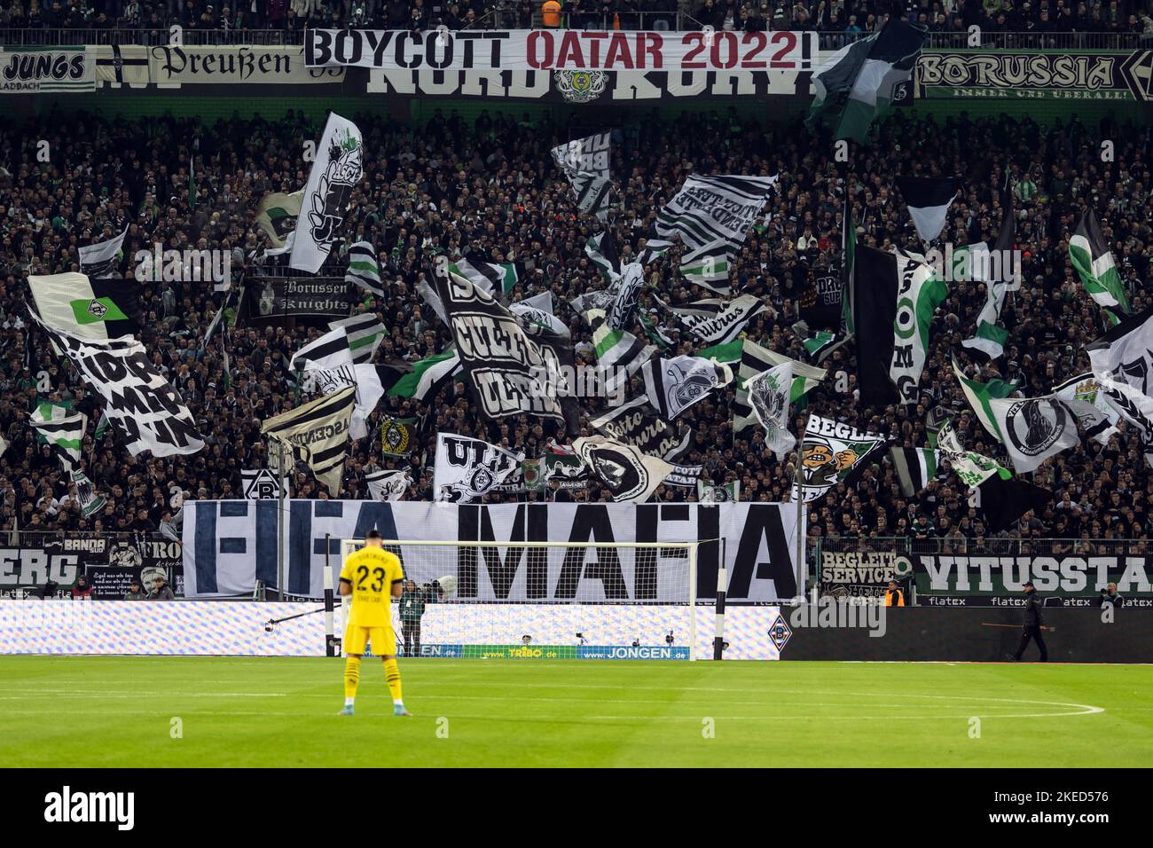 11 November 2022, North Rhine-Westphalia, Mönchengladbach: Soccer ...
