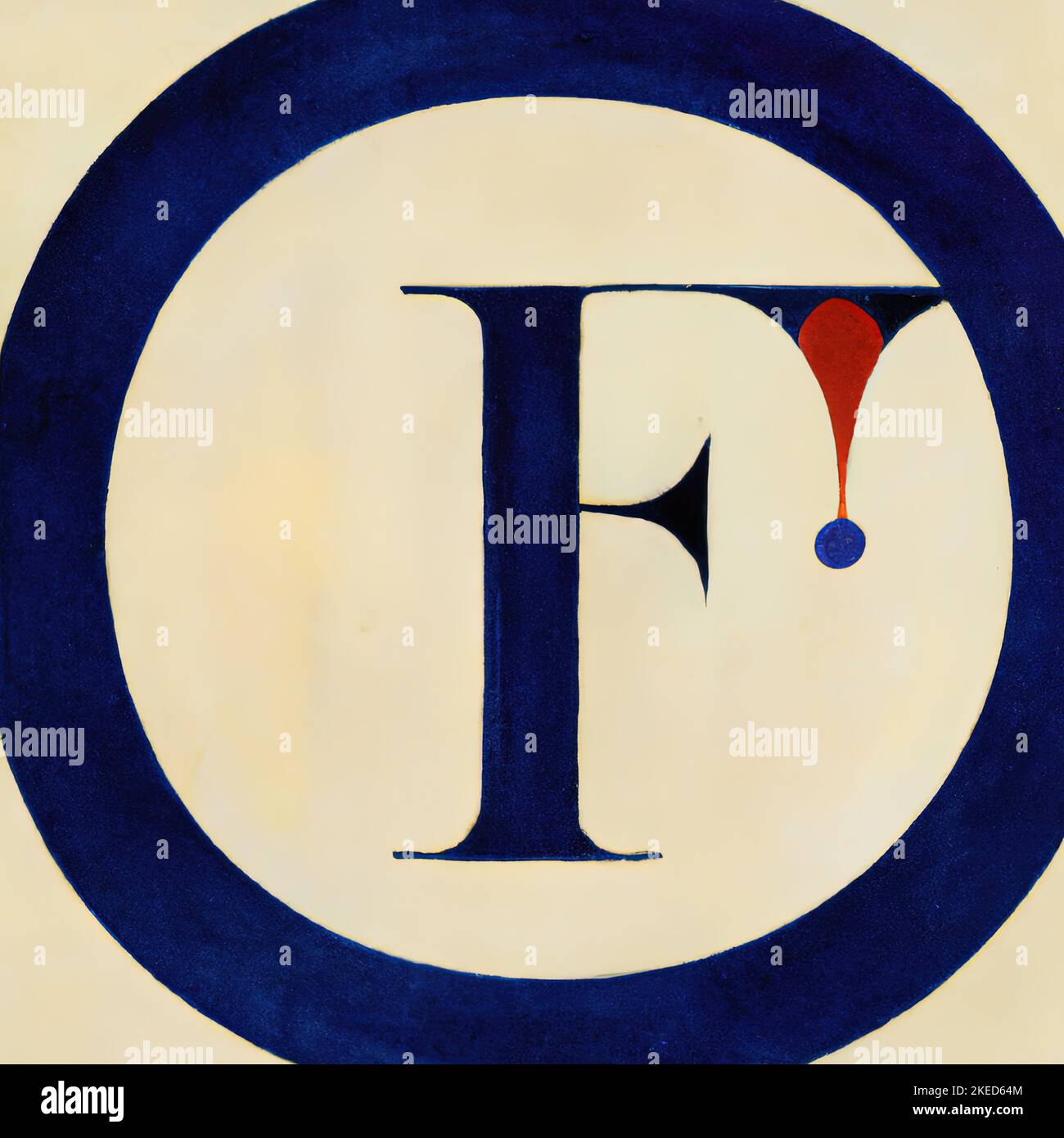 The blue letter F is a "Klint AF" typeface inspired by the work of ...