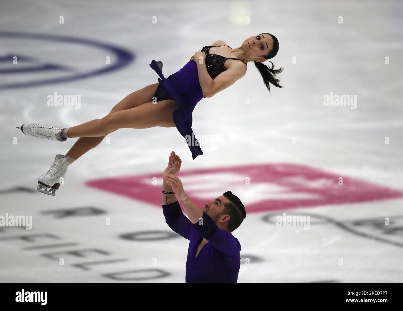 USA's Katie McBeath and Nathan Bartholomay during the pairs short ...