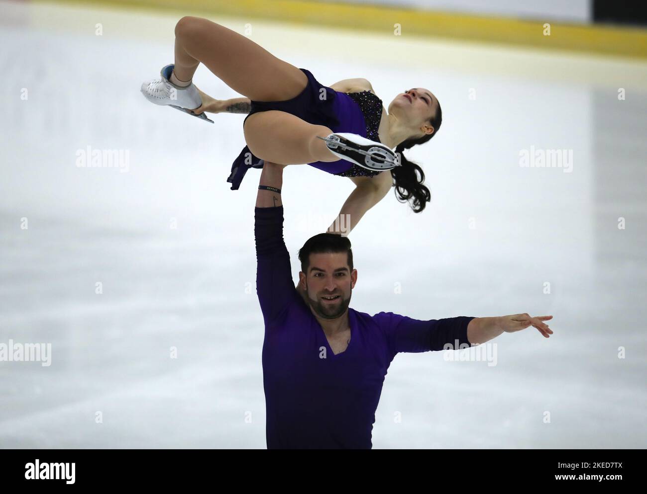 USA's Katie McBeath and Nathan Bartholomay during the pairs short ...