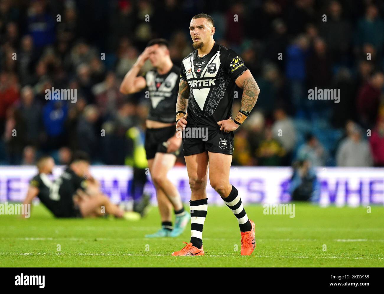 New Zealand's James Fisher-Harris looks dejected after the final ...