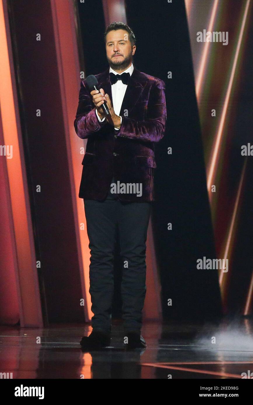 Nashville, Tennessee, USA. 10th Nov, 2022. Luke Bryan. 56th Annual CMA ...