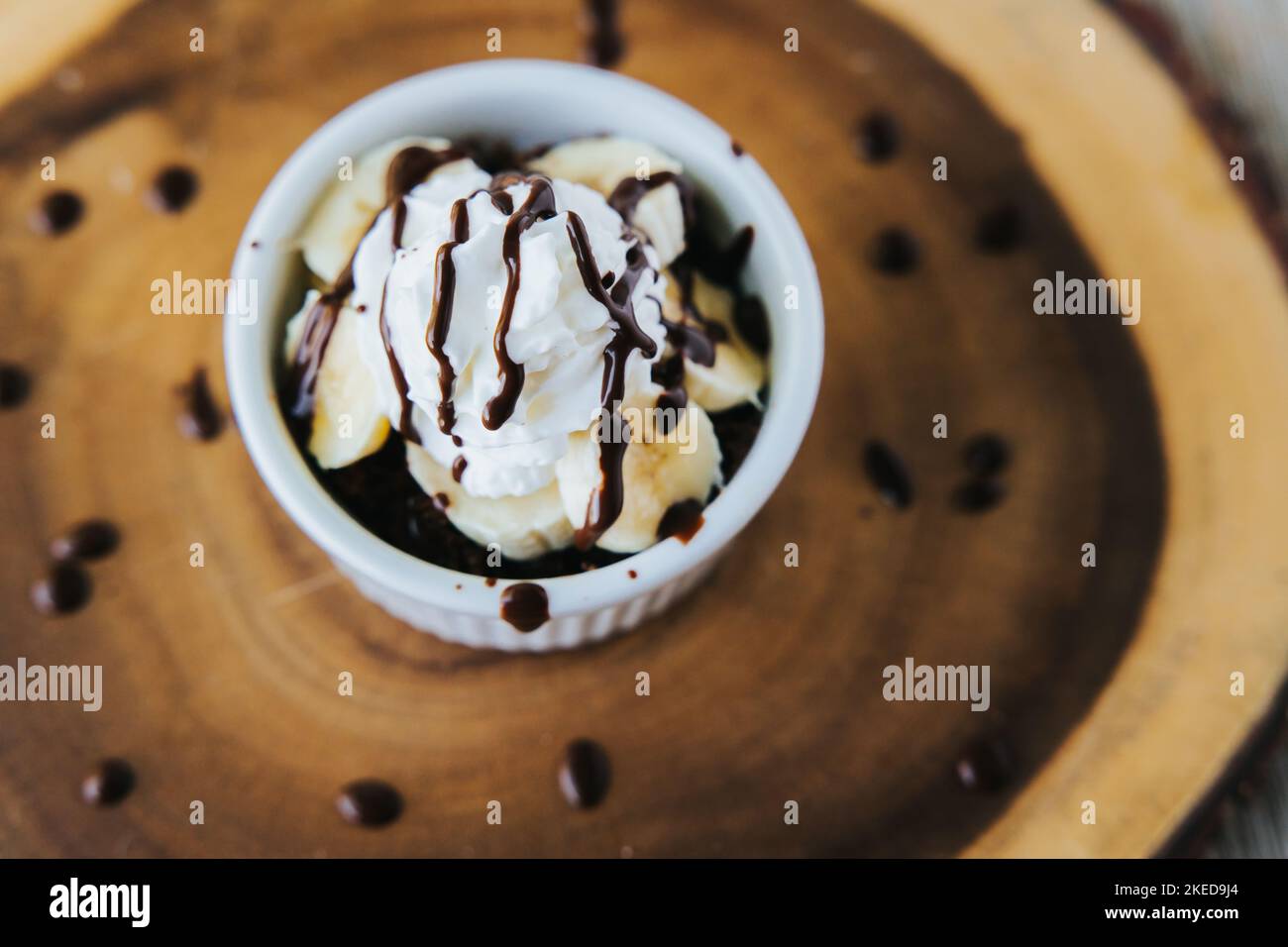 A closeup shot of the ice cream brownie sundae Stock Photo - Alamy