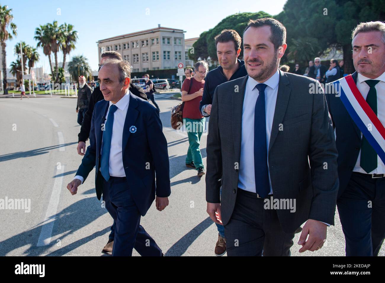 Toulon, France. 11th Nov 2022. (from L to R) Eric Zemmour, Guillaume ...