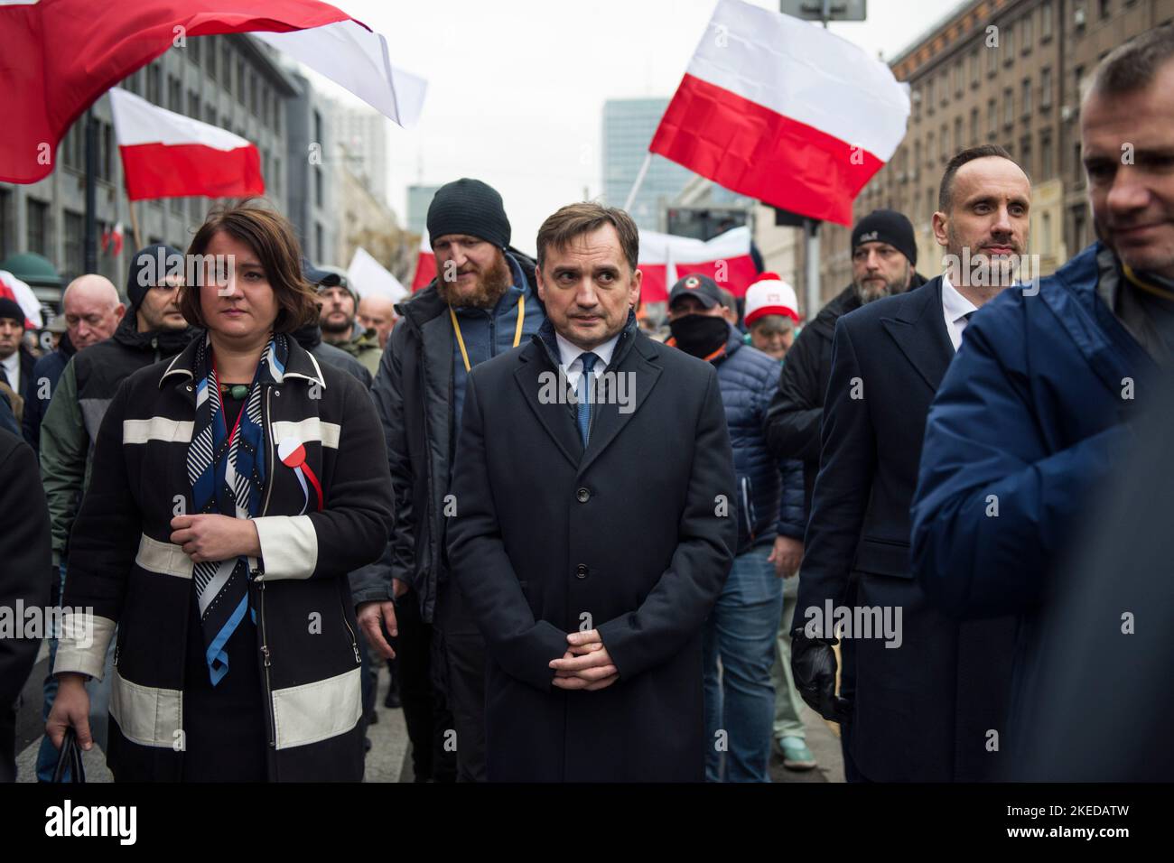 Zbigniew Ziobro (middle), Minister of Justice and General Prosecutor ...