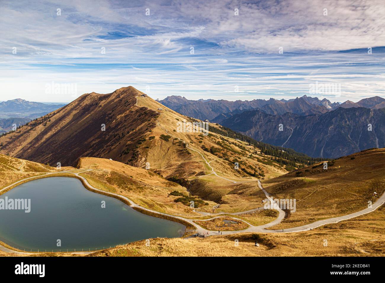 View of the Fellhorn in the Alps near the Kanzelwand Stock Photo - Alamy