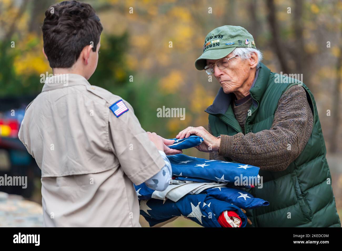 November 11, 2022 Veterans Day and Flag Retirement Ceremony at Sleepy ...