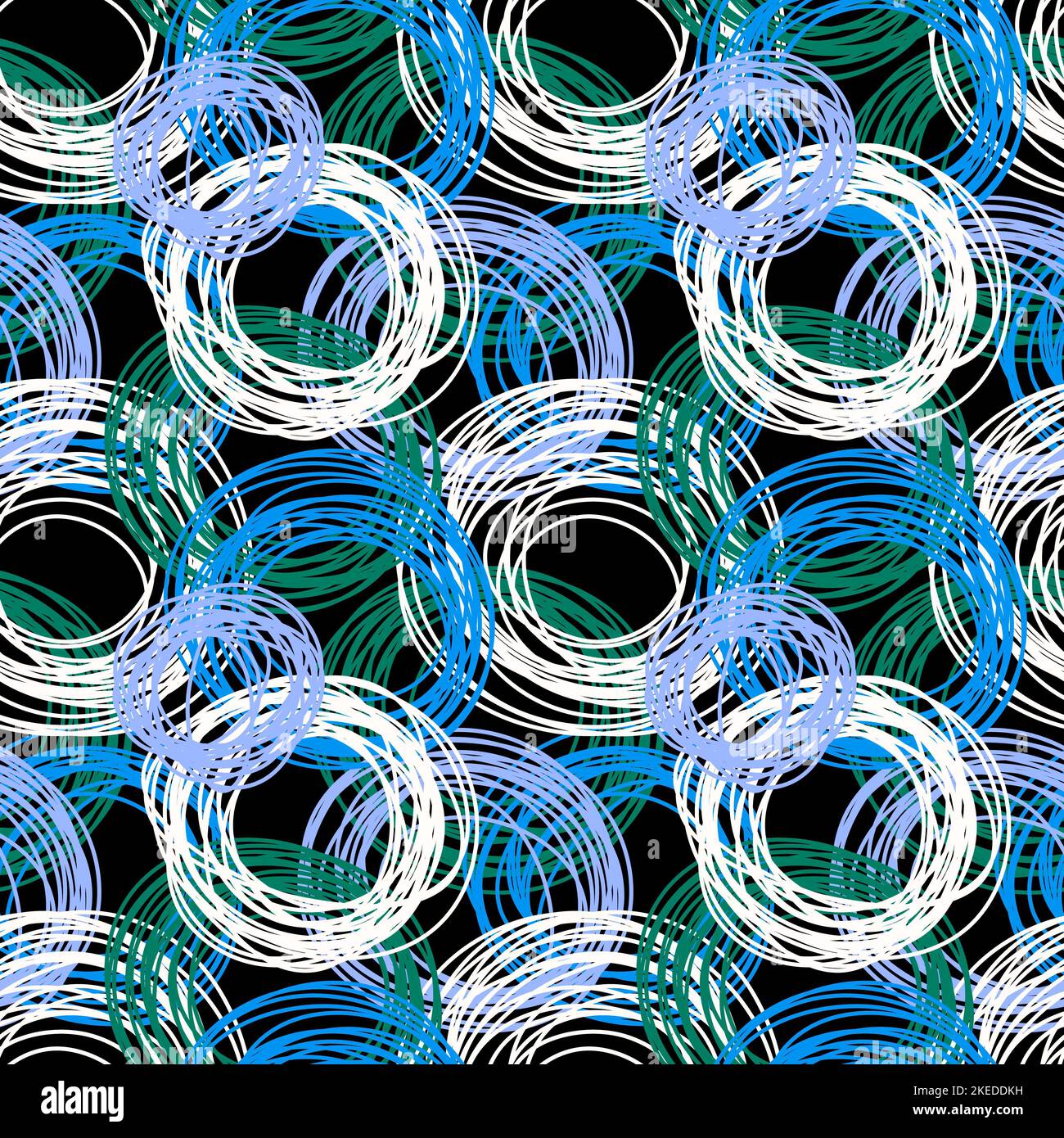 Cartoon geometric oval seamless polka dots circle pattern for wrapping ...