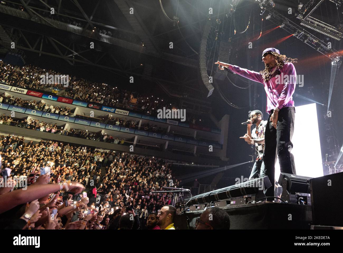 London, UK. 11th Nov 2022. Young Adz and Dirtbike LB of British hip hop ...