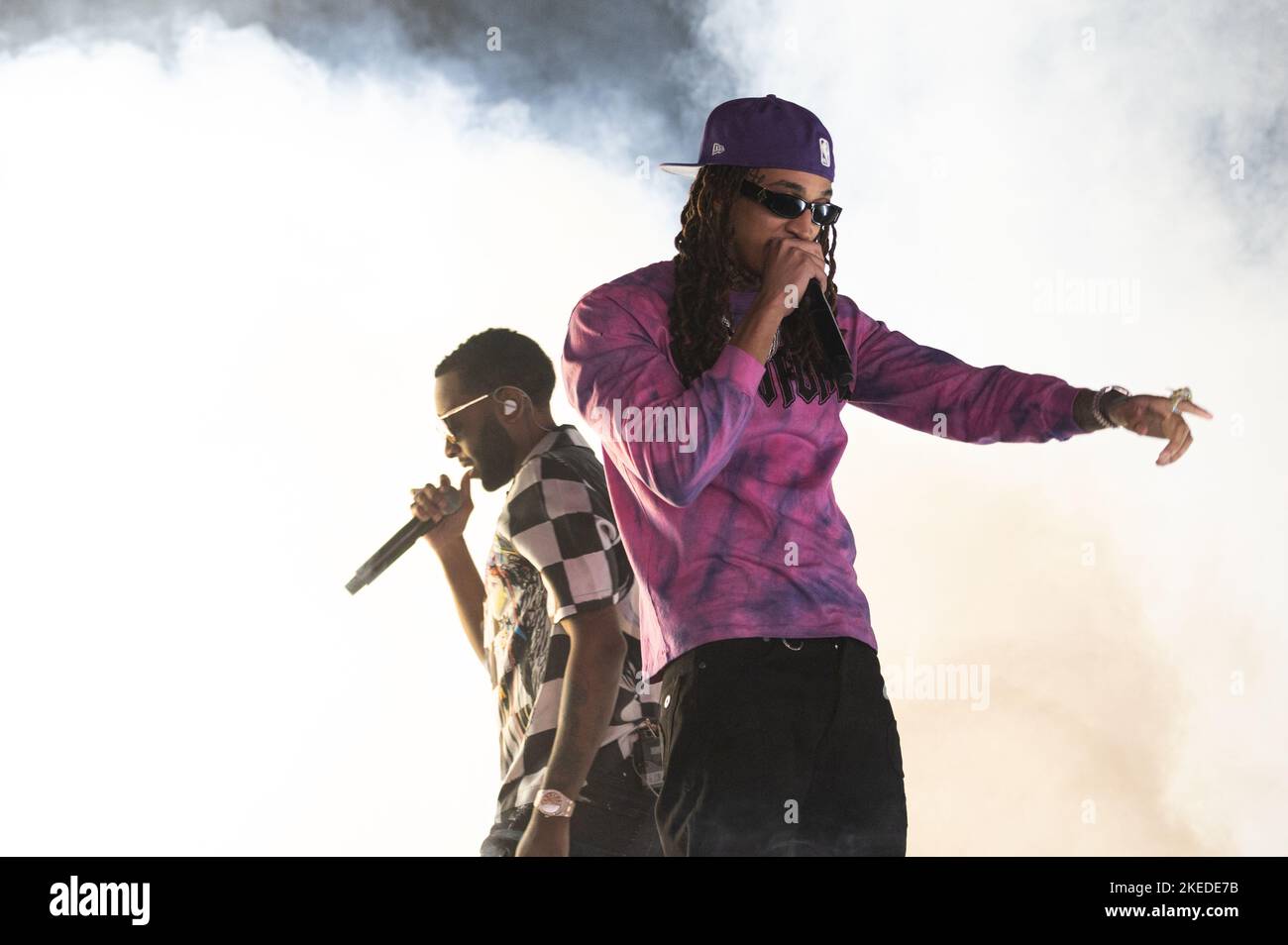 London, UK. 11th Nov 2022. Young Adz and Dirtbike LB of British hip hop ...