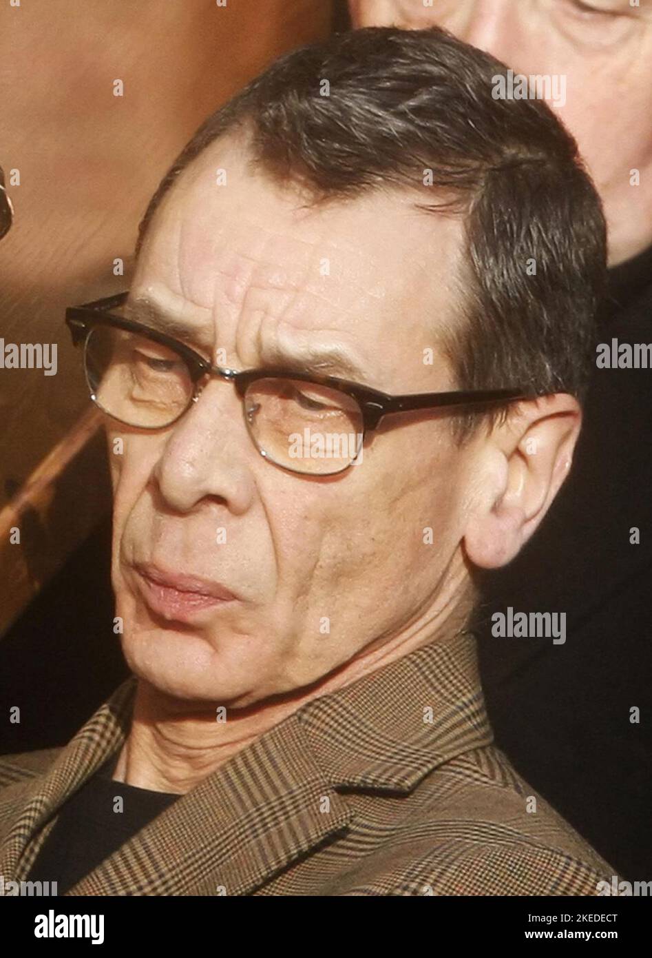 File photo dated 21/01/11 of musician Rab Noakes carrying the coffin of ...