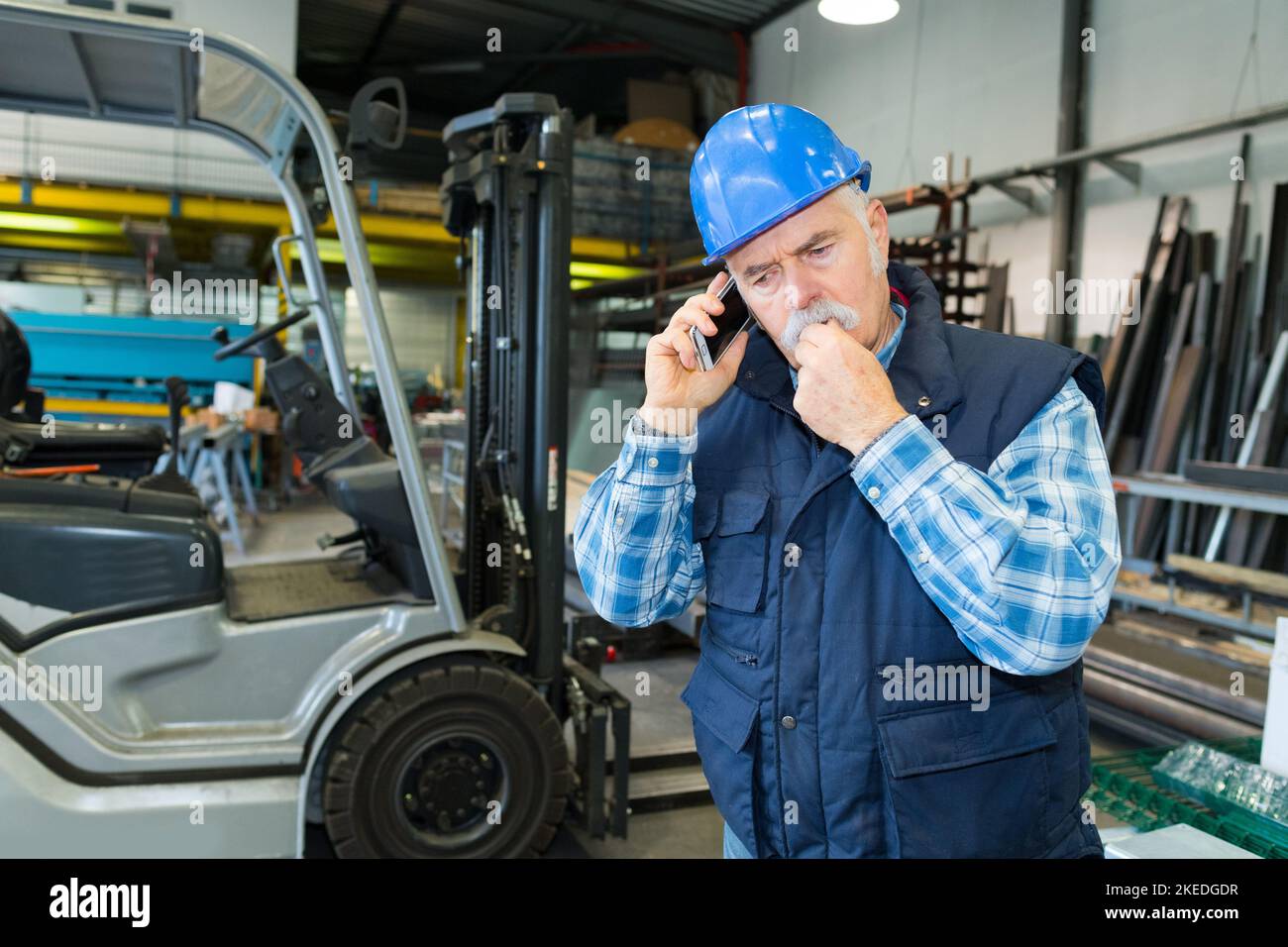 portrait of industrial construction material worker Stock Photo - Alamy