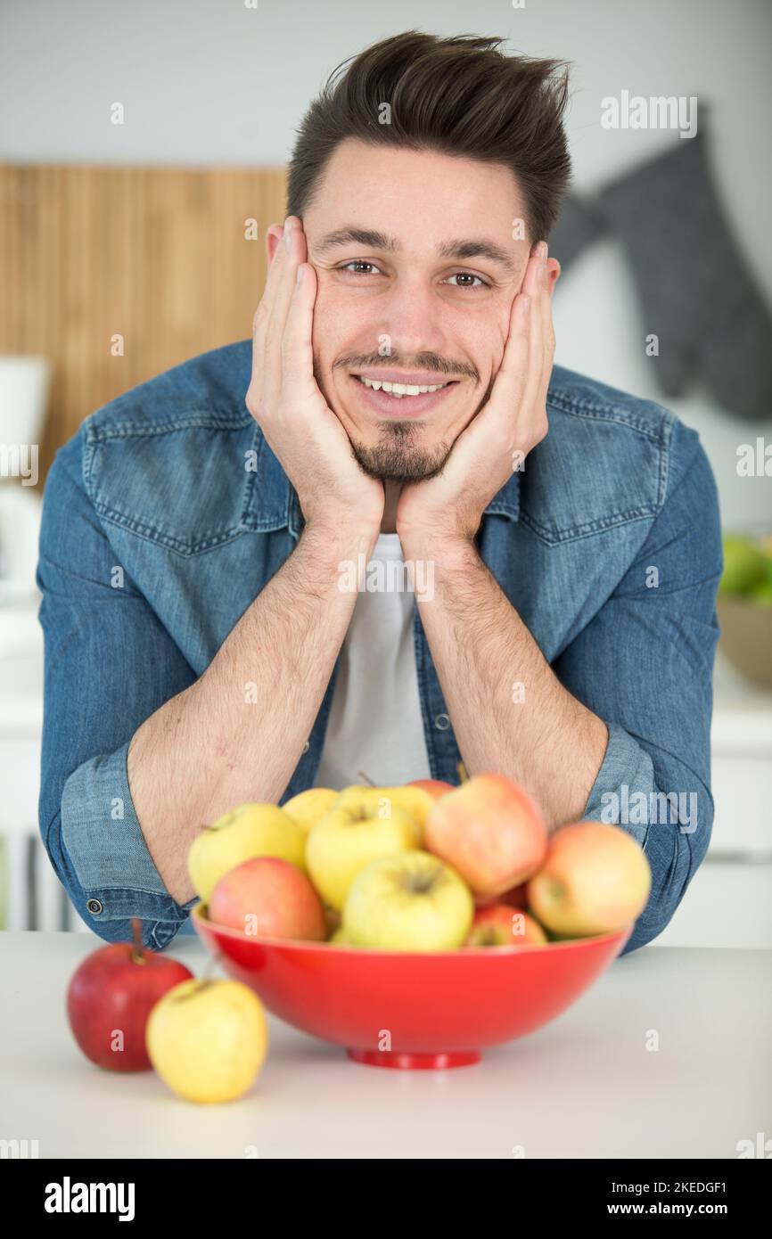 Young man using citrus hi-res stock photography and images - Alamy
