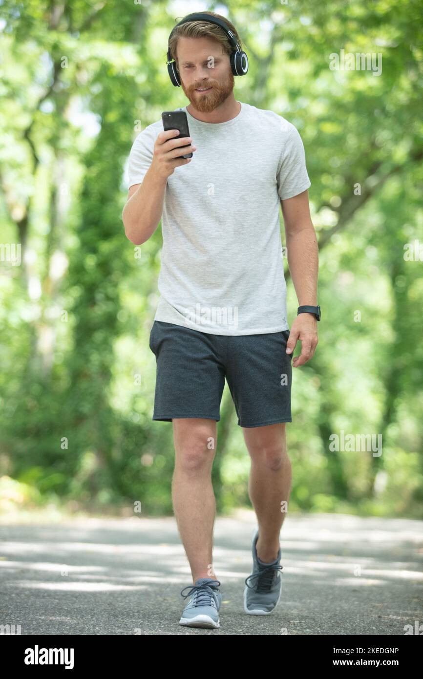 Handsome sportsman walking sport hi-res stock photography and images ...