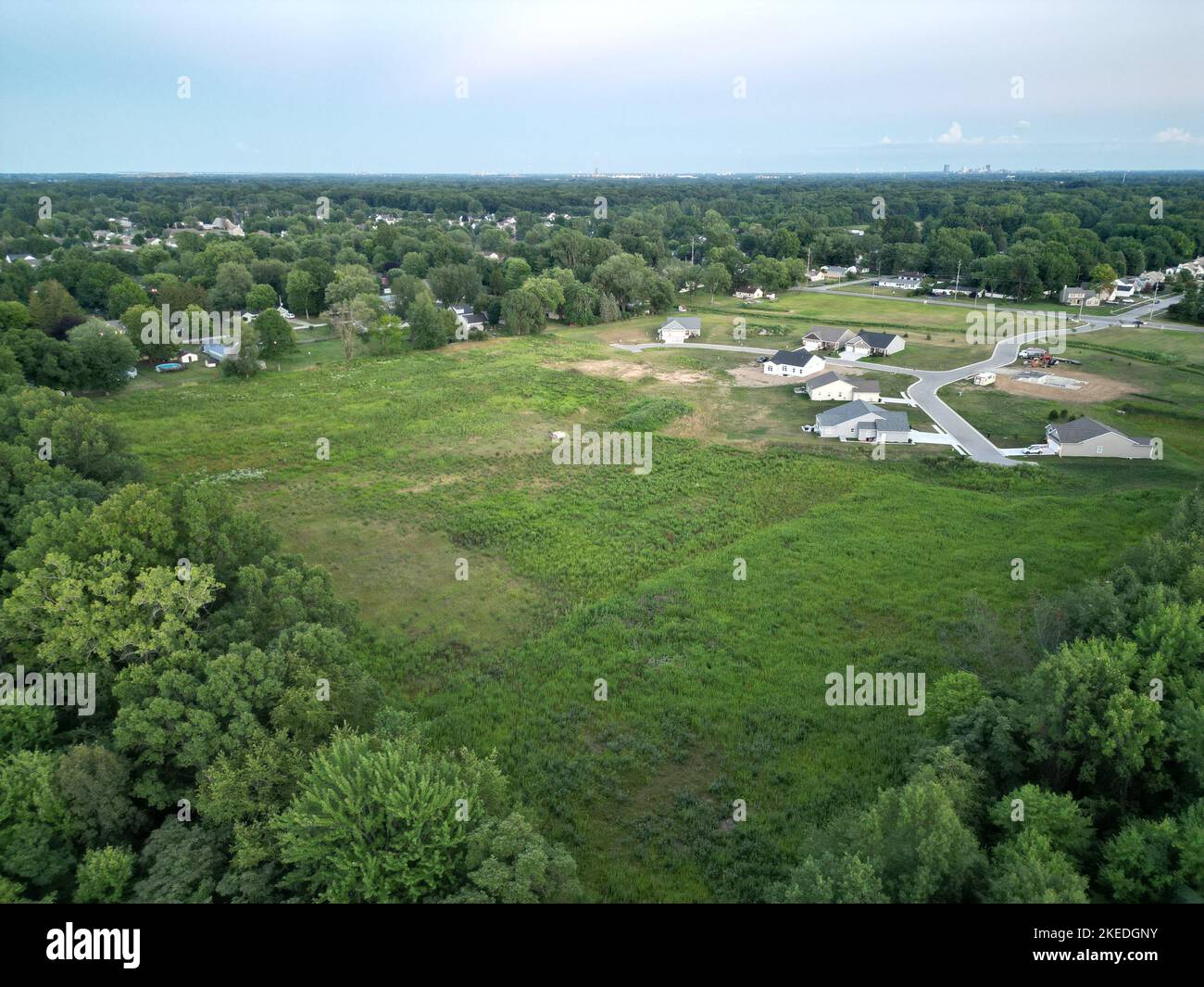 An aerial view of Montri estates in France Stock Photo - Alamy