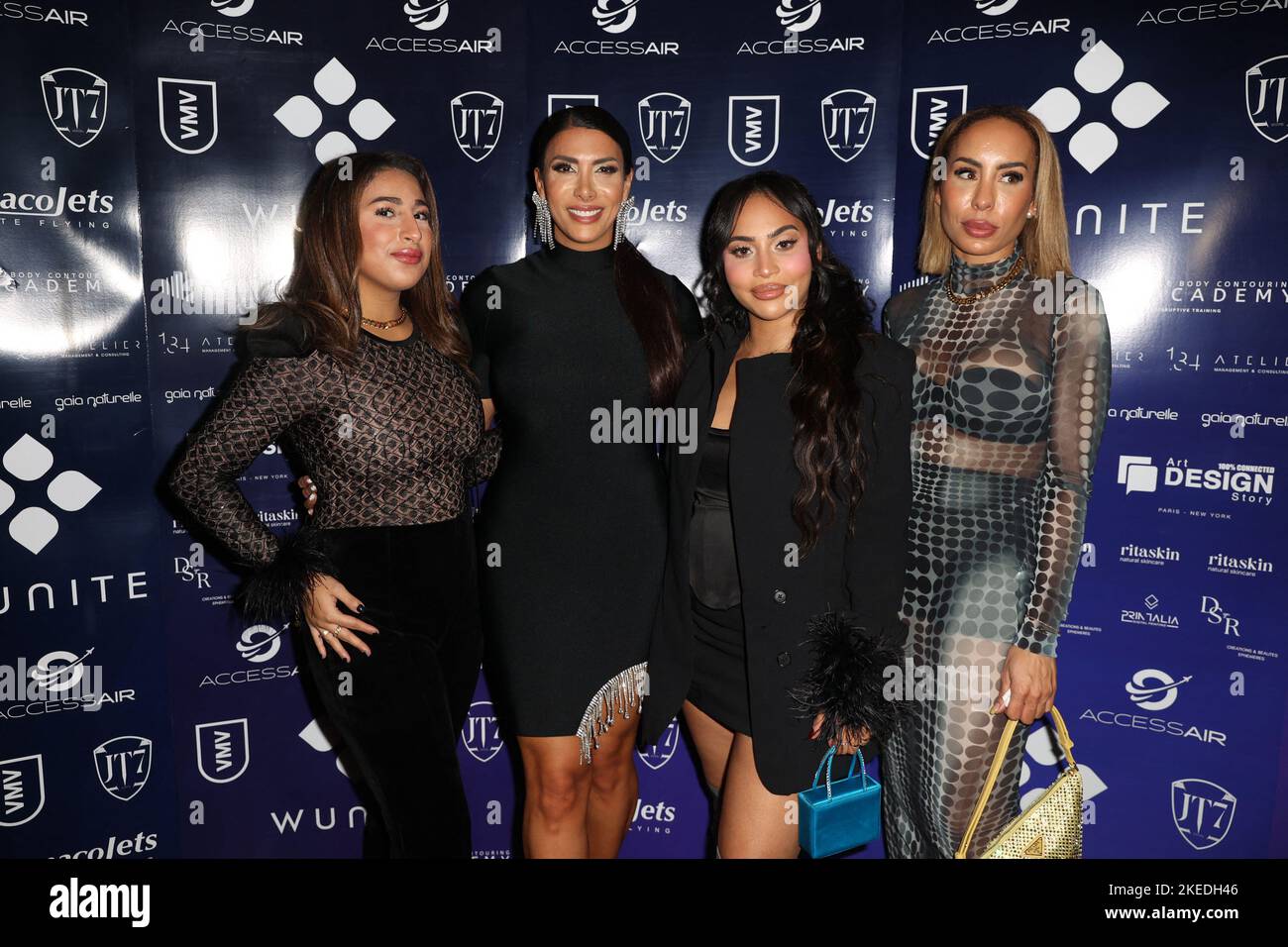 Emma Abbes (wife of Rayan Cherki), Sarah Dossevi CEO of WUNITE, Hanane ...