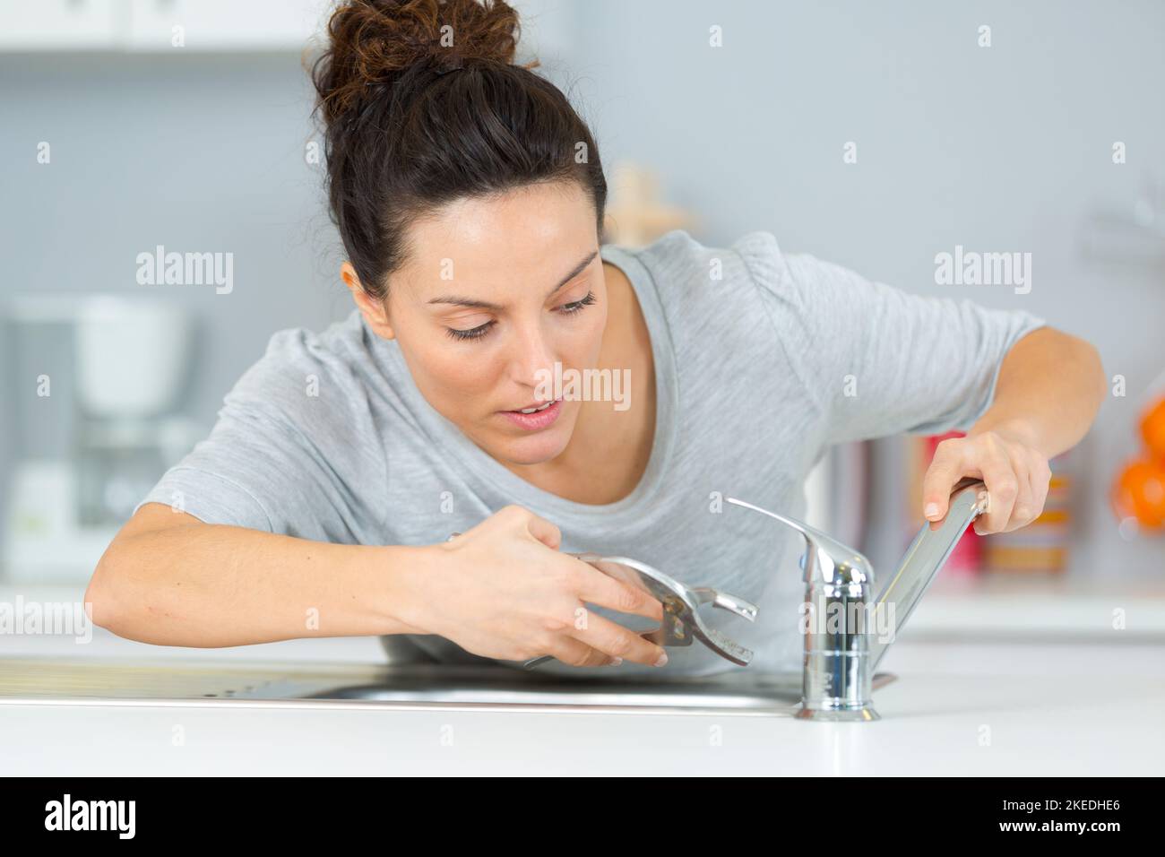 Mixer tap fitting hi-res stock photography and images - Alamy