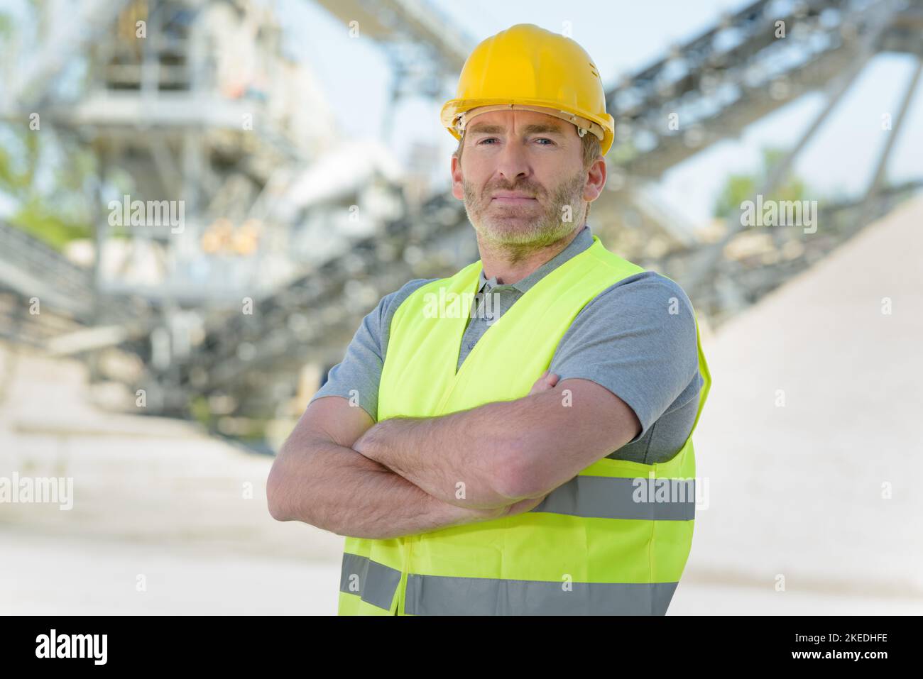 construction worker ready for job Stock Photo - Alamy