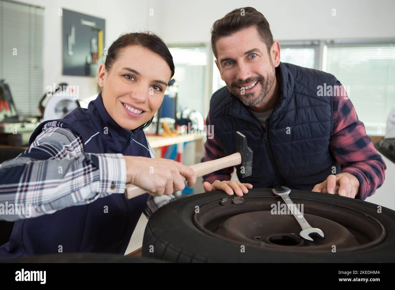 Helping junior workers hi-res stock photography and images - Alamy