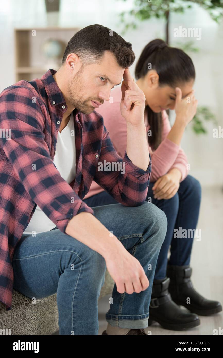 young couple angry at each other Stock Photo - Alamy