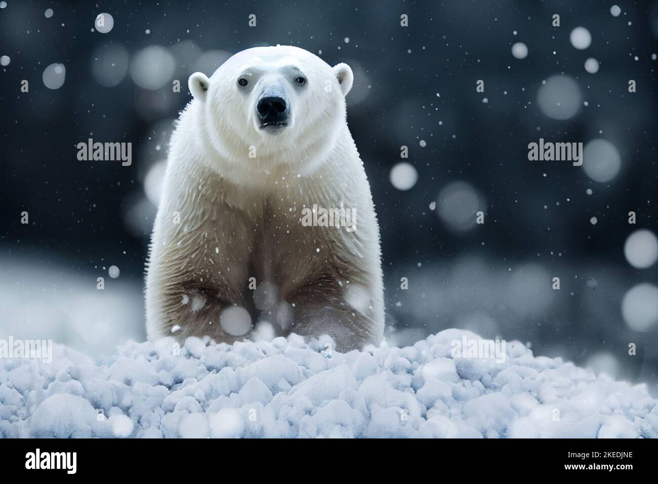 Polar bear snowstorm hi-res stock photography and images - Alamy