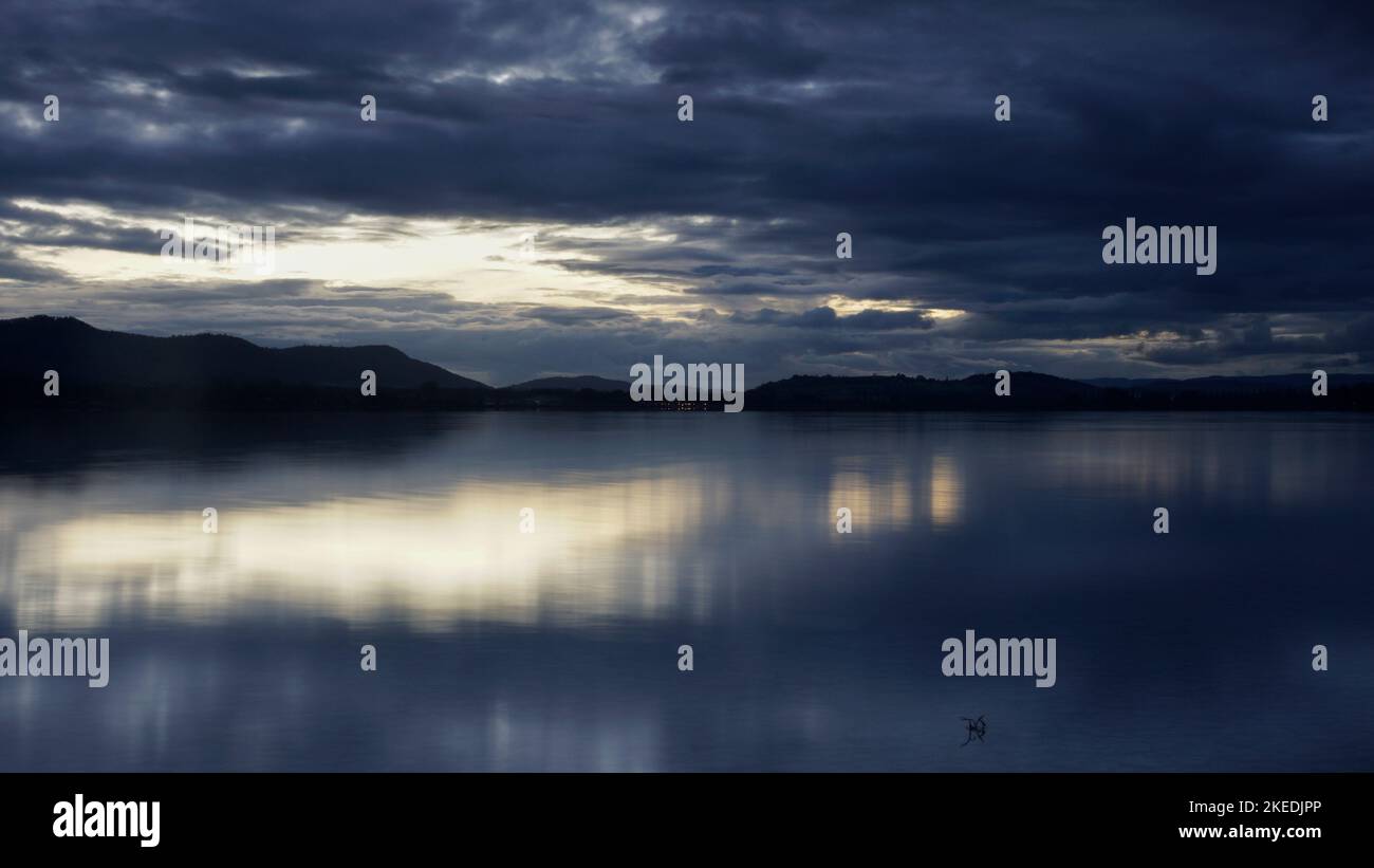 Dramatic cloud mood at Lake Constance Stock Photo - Alamy
